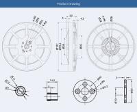 China T-MOTOR MN1005 V2.0 KV90 Ultralight Aircraft Engine Big Thrust Antigravity V Brushless Motor Helicopter High Speed UAV for sale
