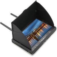 China Uangel LCD5802D 5.8G 40CH 7 Inch Raceband FPV Monitor 800x480 With DVR Build-in Battery Video Screen For Multicopte for sale