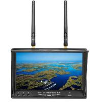 China Uangel LCD5802D 5.8G 40CH 7 Inch Raceband FPV Monitor 800x480 With DVR Build-in Battery Video Screen For Multicopte for sale