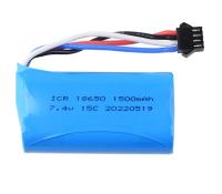 China High Rate Round 18650 Battery  7.4V Massager Lithium Pack 2S Series Full Capacity 1500mAh 15C For RC Remote Car Boat for sale