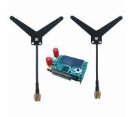 China 1.2G 1.3G VRX Video Glasses Dual Receiver 9CH Antenna Compatible With D-JI Fat Shark SKYZONE FPV Drone for sale