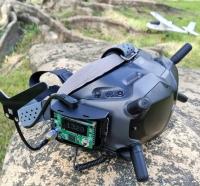 China 1.2G 1.3G VRX Video Glasses Dual Receiver 9CH Antenna Compatible With D-JI Fat Shark SKYZONE FPV Drone for sale