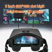China EV800D 5.8G 4.9G 40CH 5 Inch Headset HD DVR Diversity FPV Glasses W/ 25-1300mW Switchable Transmitter VTX For RC Drone for sale