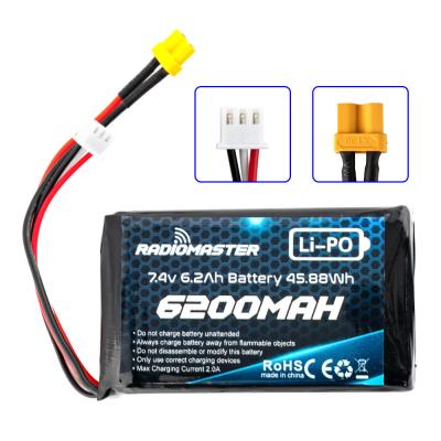 China Wholesale Price RadioMaster 6200mah 2S Lipo Transmitter Battery For TX16s And for sale