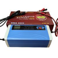 China 12V 24V 10A Smart Lead Acid Battery Charger - Auto Voltage Detection With Recovery Mode For Automotive/Motorcycle for sale