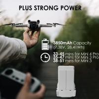 China Drone Battery  for DJI Mini 3 & 4 Pro Drone 3850mAh 7.38V Intelligent Flight Battery Lipo 2S Replacement for DJI MNI 3 Drones for sale
