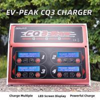 China EV-PEAK CQ3 100Wx4 10A 1-6S Balance Charger with JST_XH Adapter Board Drones Accessories for LiPo LiFe NiMH NiCd Battery for sale