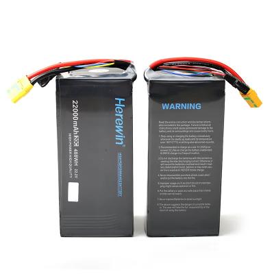 China Herewin  6S 22.2V 16000mah 22000mah Lithium Battery with XT60 XT90 AS150 Connectors  for Agricultural Drone Sprayers for sale