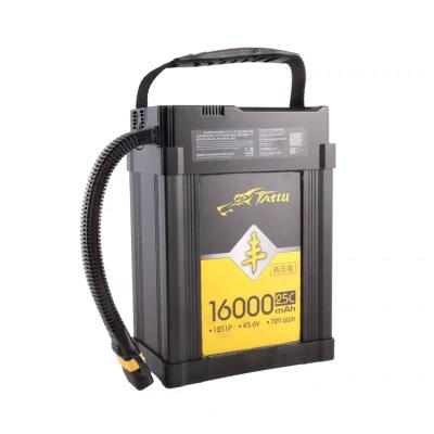 China TATTU HV 16000mAh 15C 12S 45.6V 710.4 Lithium Drone Battery Competitive Price Bfor UAV in Stock for sale
