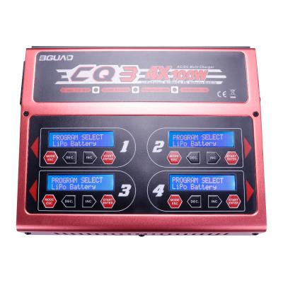 China EV-PEAK CQ3 100Wx4 10A 1-6S Balance Charger with JST_XH Adapter Board for Drones Accessories LiPo LiFe NiMH NiCd Battery for sale