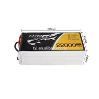 China Tattu 6S 22000mAh Battery 25C 22.2V 6S1P Lipo Battery  Agricultural Spray Drone Battery for sale