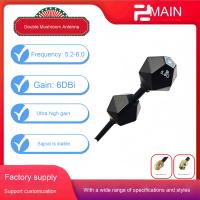 China For Ultra-High Gain 6Dbi 5.2G 6G 4.9G Dual Masonry ABS VTX Antenna for FPV Drones Stable Ultra-Long Distance Transmission for sale