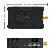 China FOXEER 4.9G-6G Reaper Infinity 5.8G 10W 80CH VTX 2-8S Lipo 400mW/2W/5W/7.5W/10W Switchable Transmitter for sale