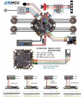 China JHMCU GH405AIO-HD 40A F405 Flight Controller with Baro OSD Dual BEC 4in1 ESC 2-6S FPV Freestyle Toothpick Made Plastic JHMCU40A for sale