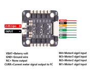 China JHEMCU EM40A 40A BLheli_S 4in1 Brushless 2-6S DShot600 Hole Distance 20mm / M3 for RC FPV Racing Drone Quadcopter PartsEM40A for sale