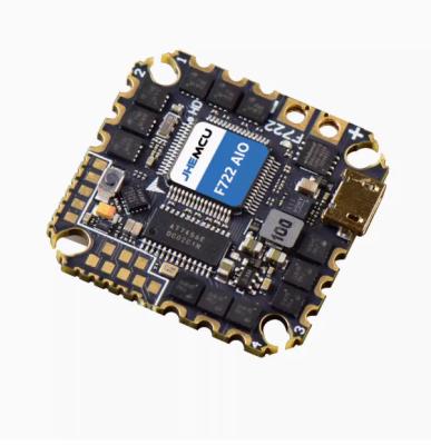China JHEMCU GHF722AIOHD 40A AIO F722 Flight Controller Baro OSD BlackBox 40A 4in1 ESC 2S6S for Freestyle FPV Cinewhoop Builds for sale