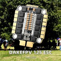 China DAKEFPV 8Bit 4IN1 Electronic Speed Controller 12S 70A 8S 60A ESC Metal for Bluejay Blheli_S 6S 55A 30X30mm RC FPV Racer Drone for sale