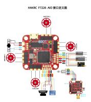 China HAKRC F7226 F722 AIO Flight Controller BLHELIS 40A 4in1 ESC 6S ICM42688 For Beginner Fpv Drone Starter Kit Build Upgrade for sale