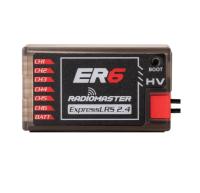 China Radiomaster ER6 2.4GHz ELRS PWM Receiver ExpressLRS System for FPV Drone Parts Small Aircraft Ship Car Models for sale