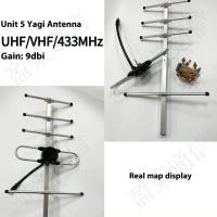 China Directional 5-Unit Yagi Antenna for Racing Drones Essential RC Transmitter Parts Frequencies 1.2G 1.5G 1000-1200MHz 1440-1500MHz for sale