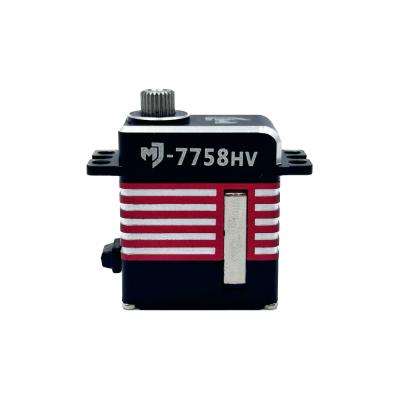 China Mj-7758hv 8.4v 7.7kg-Cm Digital Servo High Voltage Brushless Motor Stainless Steel Gear For Rc Airplane Helicopter Car Boat Made for sale