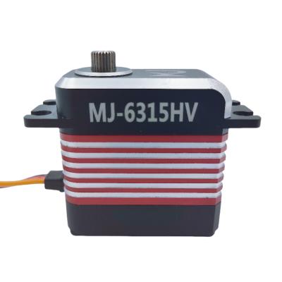 China Mj-6315hv Standard 8.4v 63kg-Cm Digital Servo High Voltage High-Torque Coreless Motor Metal Gear For Rc Car  Aircraft Models for sale