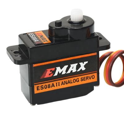 China For EMAX ES08A II 9g Analog Mini Servo Plastic Gear Motors for RC Models Fixed Wing 3D Airplane DIY Parts for sale