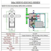 China Wholesale Price EMAX ES3302 12.4g Mini Metal Gear Analog Servo For RC Airplane for sale