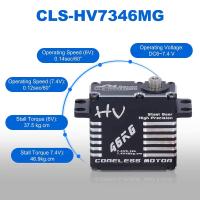 China JX Servo CLS-HV7346MG 46KG HV Waterproof Steel Gear Full Aluminium Digital Coreless RC Boat Parts Motors for sale