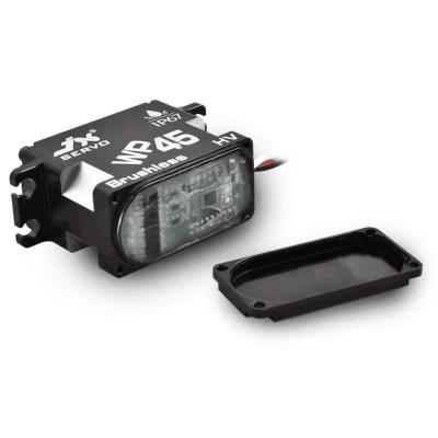China Hot JX WP45 KG 8.4V 0.11sec IP67 Waterproof Steel Gear Aluminum Coreless High Quality Servo RC Truck Helicopter Robot SAVOX for sale