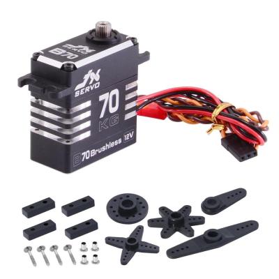 China Hot JX B70 72KG 12V High Torque Full Metal Gear Brushless Servo RC Car Truck Robot Helicopter Drone SAVOX SB2290SG for sale