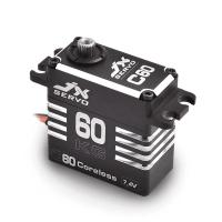 China Hot JX C60 Kg.cm Super Coreless Servo 7.4V High Pressure Torque Waterproof RC Car Steering Gear For Drones Accessories for sale