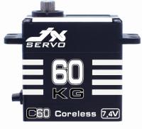 China NEW JX C60 60kg.cm Super Coreless Servo 7.4V High Pressure High Torque Steering Gear Suitable Waterproof RC Car Vehicle Robots for sale