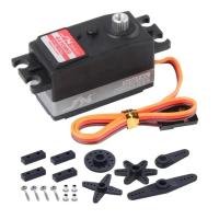 China NEW JX PDI-4410MG 10KG High Precision Metal Gear High Performance Digital Coreless Low Profile Servo 1/8 1/10 RC  Drift Car for sale