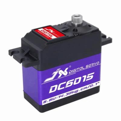China NEW JX Servo DC6015 15kg Aluminium Shell Metal Gear Core Digital Standard Servos for RC Drone Car UAV Plane Crawler Buggy Robot for sale