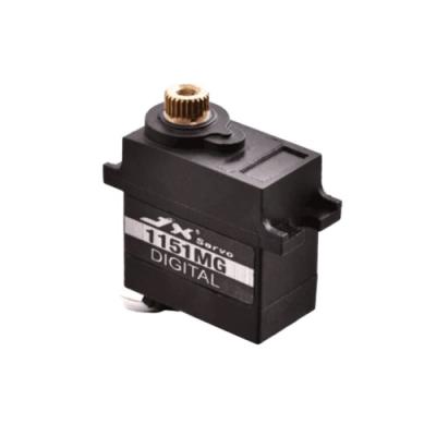 China Hot Sales JX PDI-1151MG 3.6KG Mini Coreless Waterproof 120 Degrees Digital Servo for RC Models Car Boat for sale