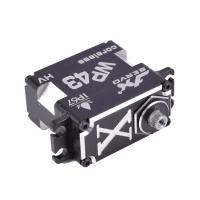 China Hot Sales JX WP43 43KG 0.11sec Full Waterproof CNC Coreless Servo 8.4V Steel Gear 180 Degree HV Aluminum High Torque TRX 1/10 RC for sale