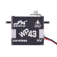 China Hot Sales JX WP43 43KG 0.11sec Full Waterproof CNC Coreless Servo 8.4V Steel Gear 180 Degree HV Aluminum High Torque TRX 1/10 RC for sale