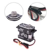 China Hot Sales JX WP43 43KG 0.11sec Full Waterproof CNC Coreless Servo 8.4V Steel Gear 180 Degree HV Aluminum High Torque TRX 1/10 RC for sale