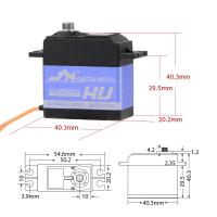 China Hot Sales JX Servo CLS6036HV 36kg CNC Aluminium Shell Metal Gear High Voltage Coreless Digital Servo for sale