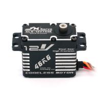 China New CLS-12V7346 JX Servo 46KG 12V 180 Degrees HV High Precision Steel Gear Digital Coreless Servo CNC Aluminium Shell Servo for sale