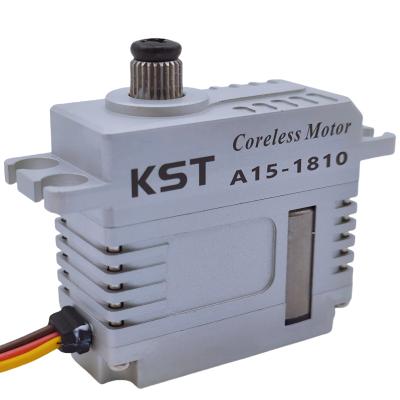 China Coreless Mini Kst A15-1810 Hv Servo 20kgf.Cm 0.10sec/60 Phosphor Bronze Hardened Steel Gear For Rc Boat Parts for sale