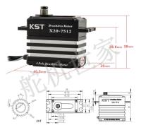 China New Kst X20-7512 High Power 82kgf.Cm8.4v Brushless Motor For Large Scale Rc Models Metal Servo V Boat Parts for sale