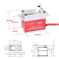 China KST DS3509MG 35Kg 8.4V HV Digital Servo Coreless Motor Metal Gear 25T Large Torque For 30Cc 120 Class RC Airplane Boat Car for sale