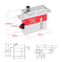 China Wholesale Price KST X10-710 7.5kg 0.10sec HV Glider Slim Coreless Microl Servo For Robot UAV Hobby Education for sale