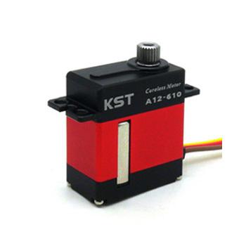 China Wholesale Price KST A12-610 0.10s 9kg-cm Coreless Digital Metal Gear HV Glider Wing Servo for sale