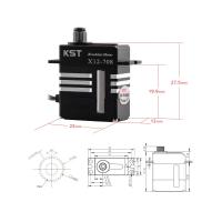 China Wholesale Price KST X12-708 Brushless Motor 9.3KG Strong Faster Servos Cyclic 380/420/450 Size RC Helicopter Airplane Aircraft for sale