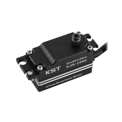 China Wholesale Price KST X20-1806 18KG 0.06Sec Low Profile High Voltage Digital Metal Gear Brushless Servo for sale