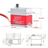 China Hot Sales KST BLS825 V8.0 0.11sec 35kg HV Brushless Digital Standard Motor Metal For Helicopter RC Car Robot Arm Applications for sale