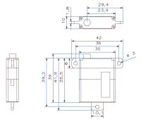 China Factory Outlet KST DS225 8.4V/7.5kg/0.04sec Servo HV Coreless Motor Steel Gear Glider for sale